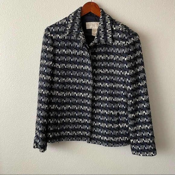 Doncaster | Jackets & Coats | Vintage Doncaster Blue Tweed Jacket ...